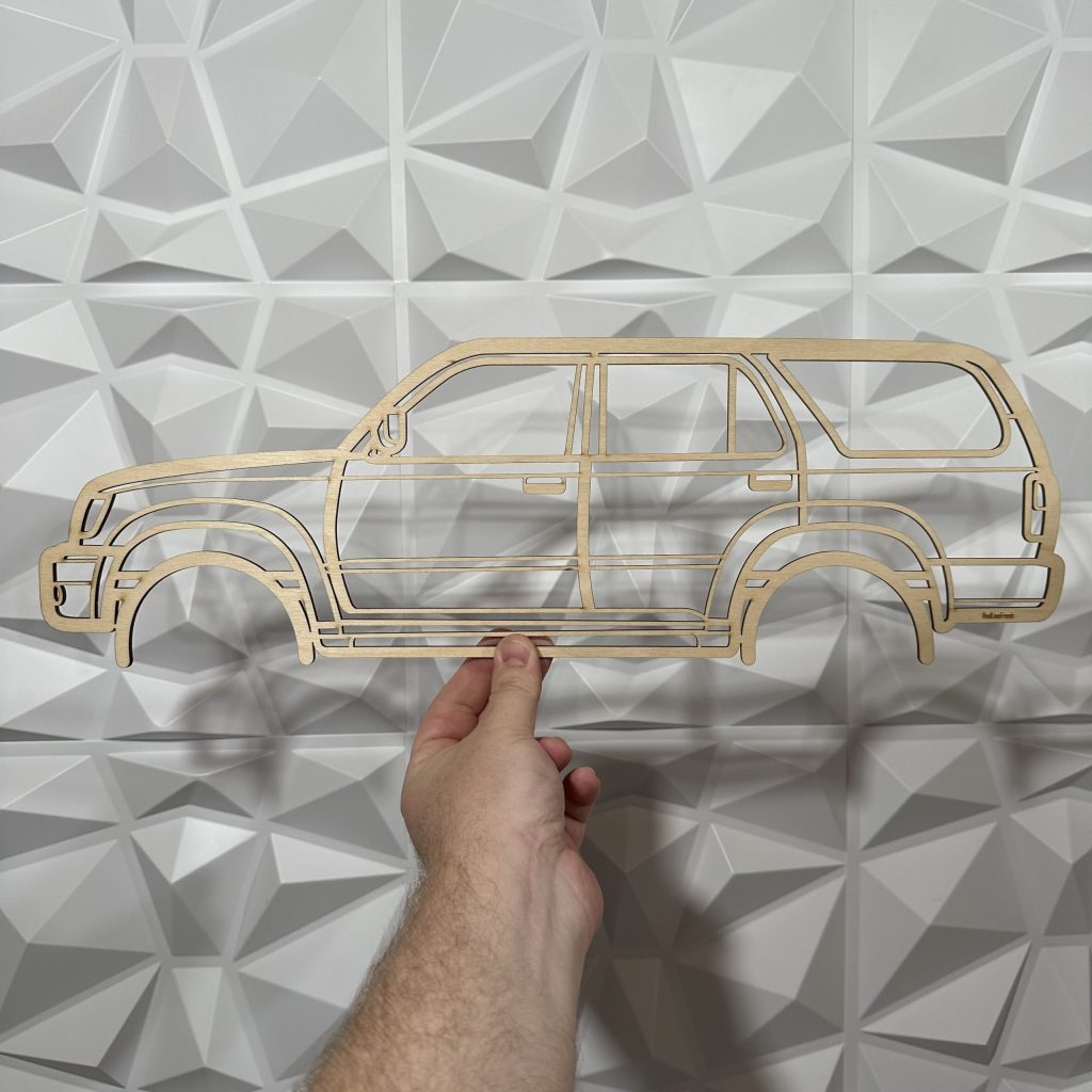 4Runner Generation 3 Silhouette Line Wall Art – Sticker Boost