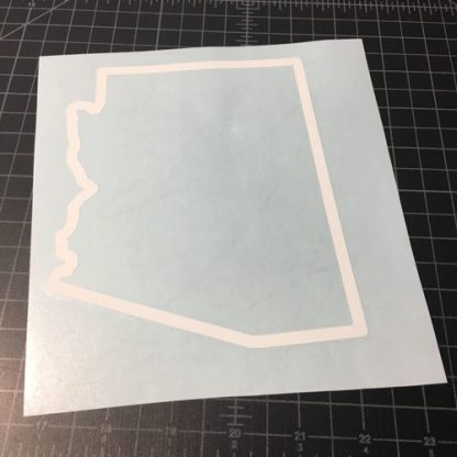 AZ – Arizona Outline State Sticker – Sticker Boost