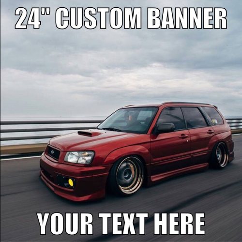 Custom 24″ Wide Sticker Banner – Sticker Boost