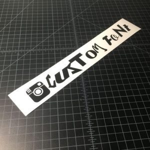 Custom Font – Old Instagram Logo Sticker “Your Text Here” – Sticker Boost
