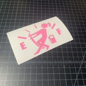 Empty Gas Girl Sticker – Sticker Boost