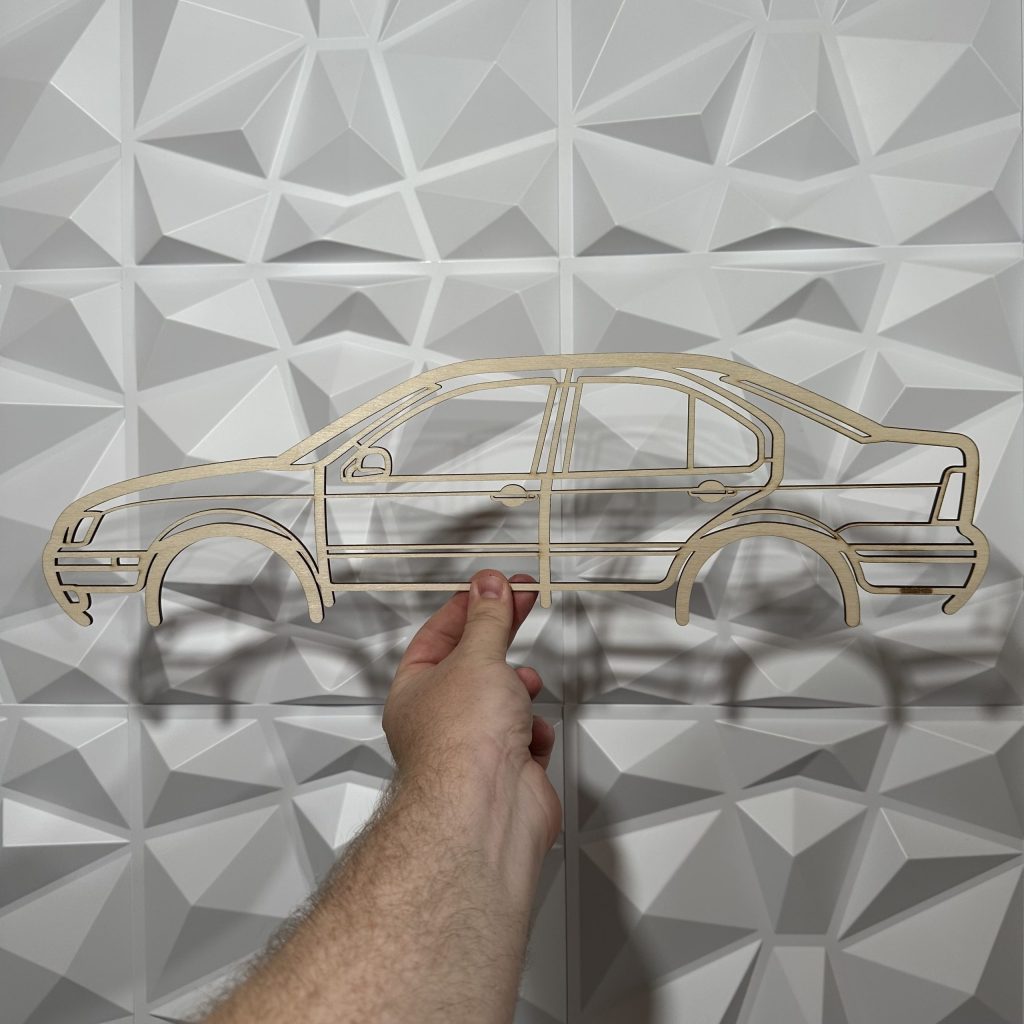 Jetta Generation 4 Silhouette Line Wall Art – Sticker Boost