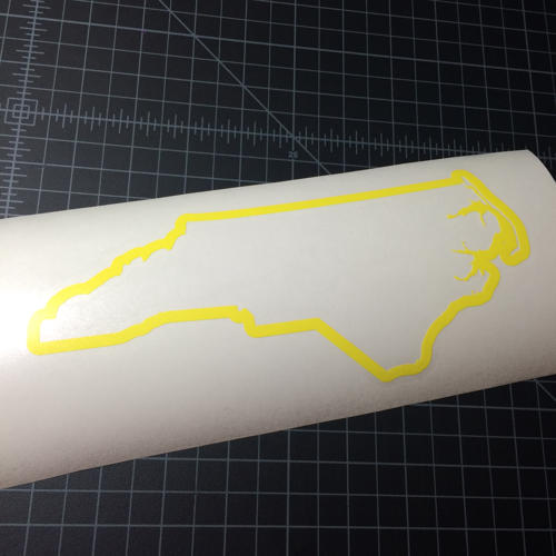 NC – North Carolina Outline State Sticker – Sticker Boost