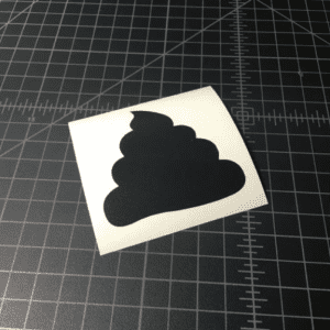 Solid Poo Emoji Sticker – Sticker Boost