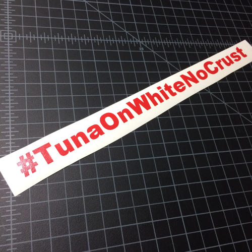 # Tuna On White No Crust – Paul Walker Sticker – Sticker Boost