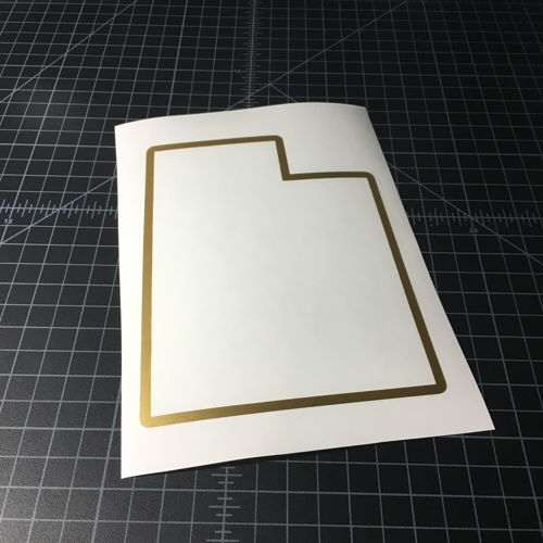 UT – Utah Outline State Sticker – Sticker Boost