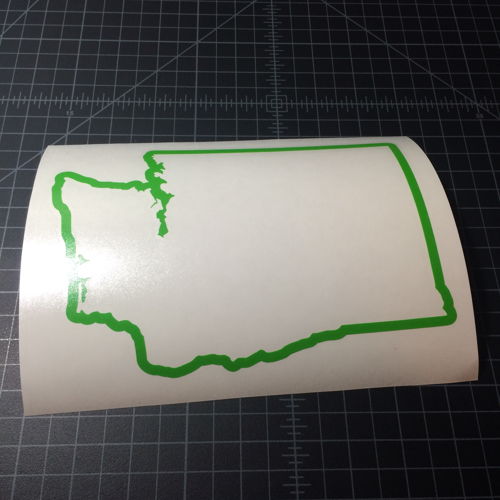 WA – Washington Outline State Sticker – Sticker Boost