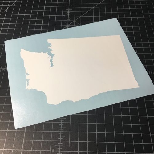 WA – Washington Solid State Sticker – Sticker Boost