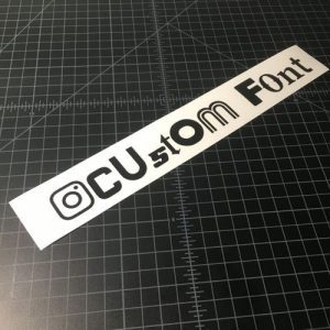 Custom Font – New Instagram Logo Sticker “Your Text Here” – Sticker Boost