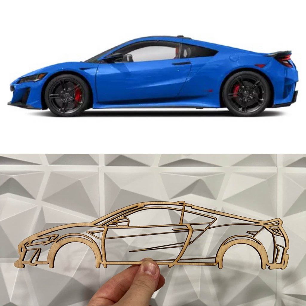 NSX Type S Silhouette Line Wall Art – Sticker Boost